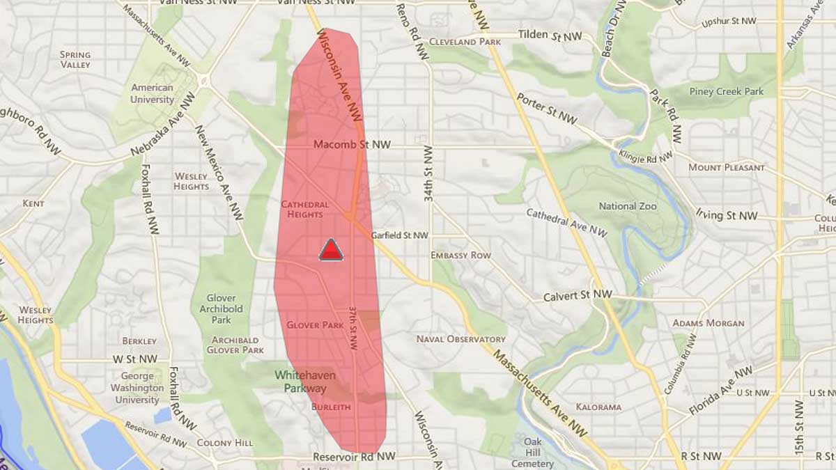 Power Outage Hits Northwest Dc Nbc4 Washington