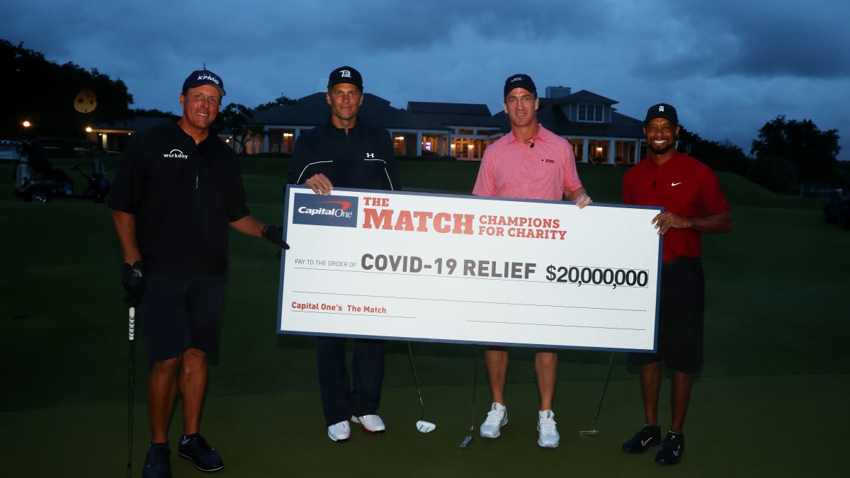 Woods, Manning Win Over Brady, Mickelson in Golf Charity Match as Good ...