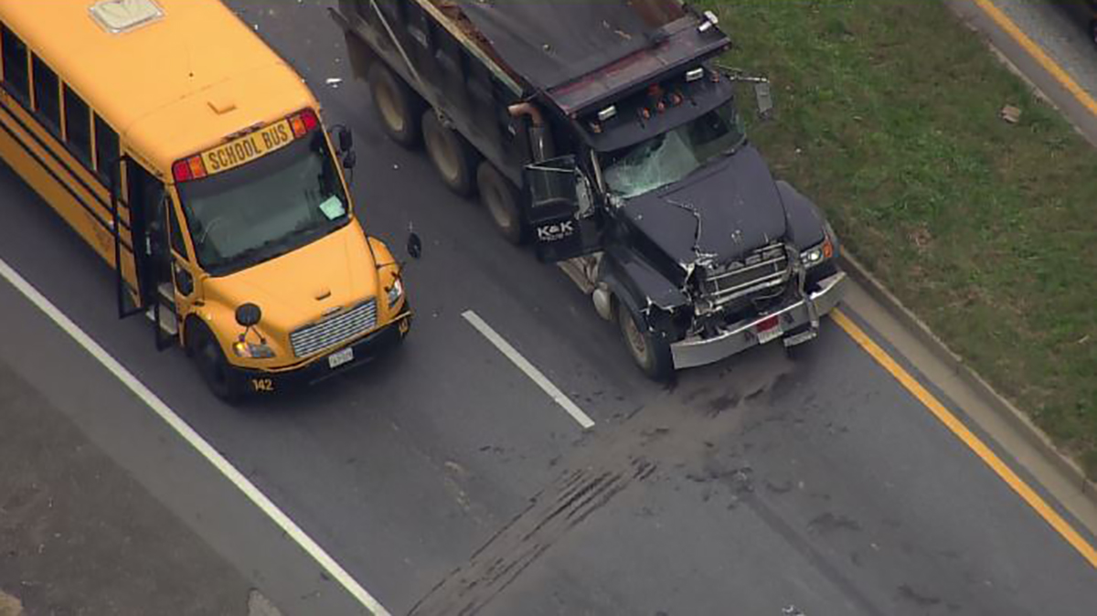 Charles Co. School Bus Struck by Dump Truck; 17 Kids, Driver ...
