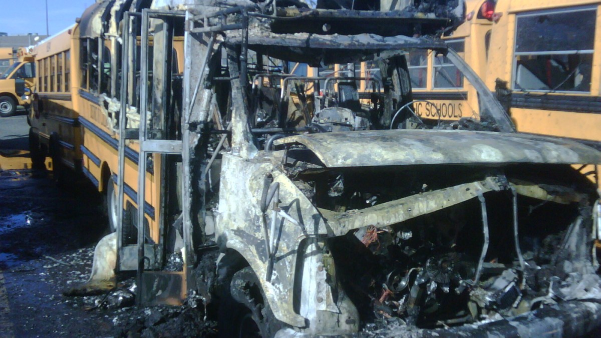 School Bus Engulfed in Flames – NBC4 Washington
