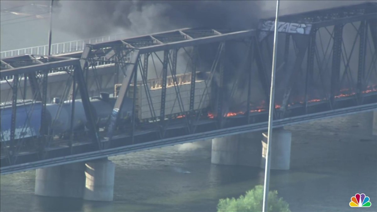 Train Derailment Causes Fire, Bridge Collapse in Arizona – NBC4 Washington