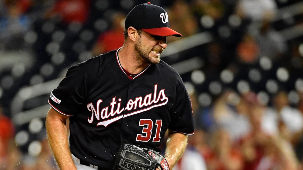 Nationals scene and heard: Max Scherzer grunting through his work ...