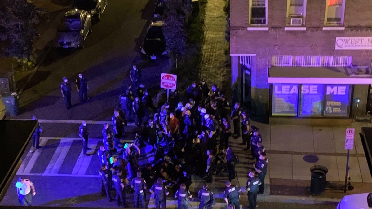 DC Police Cordon Off Blocks of Adams Morgan, Arrest 41 Protesters ...