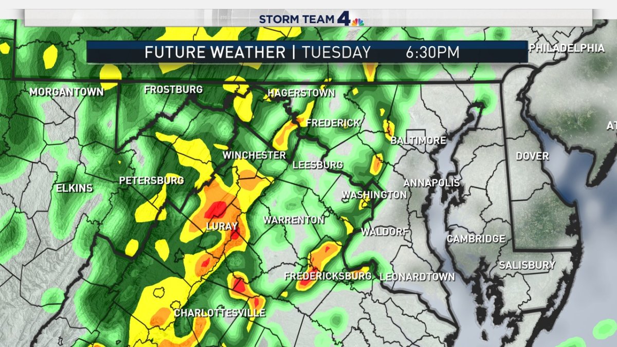 Rainstorms Drench DC Area – NBC4 Washington