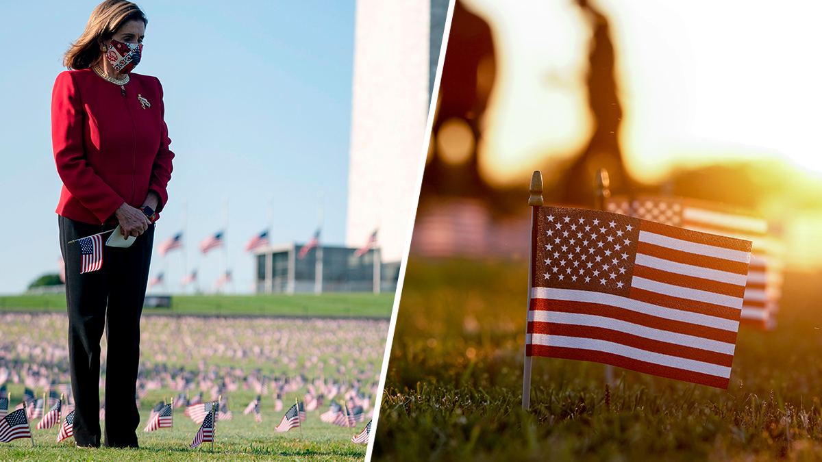 Photos: Thousands of Flags Cover the National Mall to Memorialize COVID ...