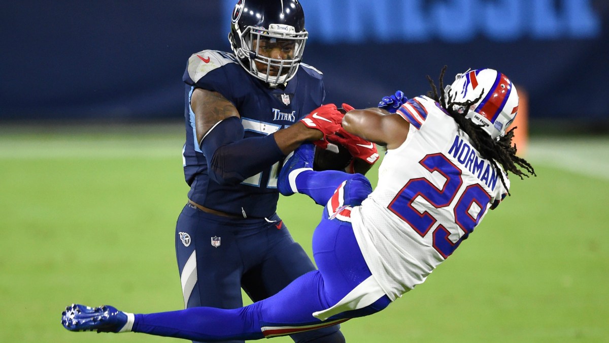 Derrick Henry Tosses Bills’ Josh Norman With Epic Stiff Arm – NBC4 ...