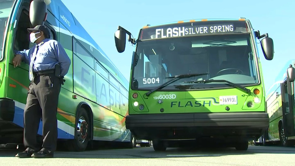Montgomery County Launches Flash Bus Service – NBC4 Washington