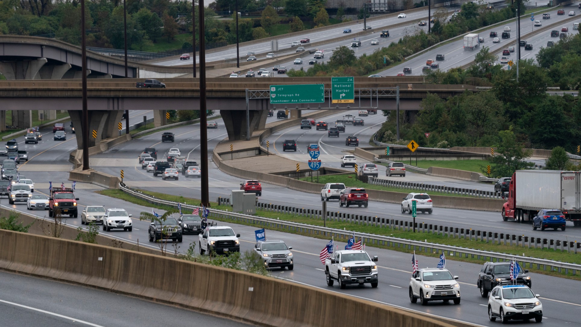 Photos: Pro-Trump Car Caravan Hits the Beltway – NBC4 Washington