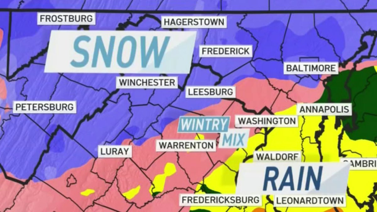 Why the Rain-Snow Line Tends to Fall Along I-95 – NBC4 Washington