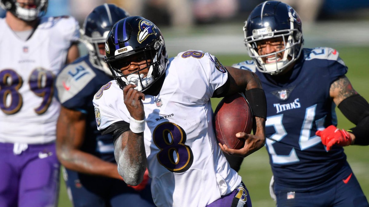 Ravens Get Revenge, Stomp on Titans’ Logo in Wild Card Win – NBC4 ...