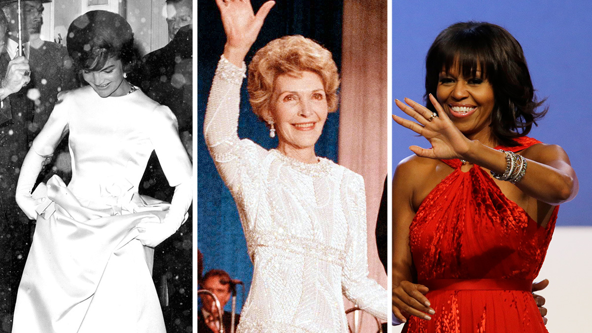 PHOTOS: First Ladies’ Inaugural Ball Gowns Through the Years – NBC4 ...