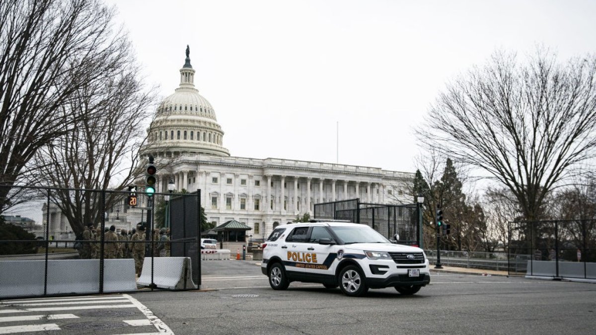 Capitol Police Officers Suspended After Riot One For Wearing Maga Hat Nbc4 Washington