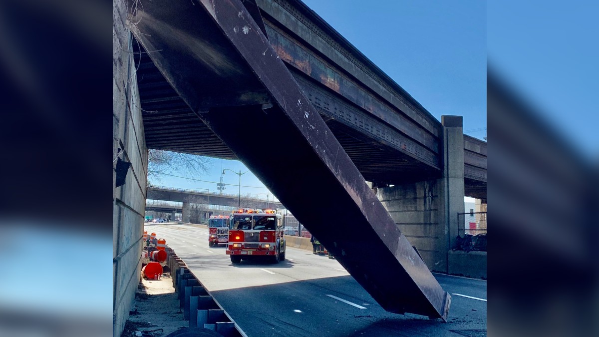 Huge Steel Beams Fall Off Truck, Injure Driver on DC Highway – NBC4 ...