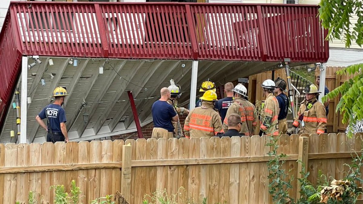 3 Rescued After Deck Collapses in Montgomery County – NBC4 Washington