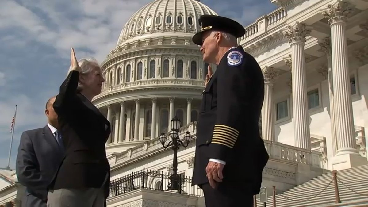 Tom Manger Sworn in as Capitol Police Chief – NBC4 Washington