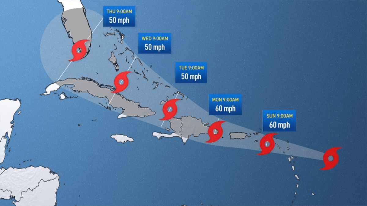 Tropical Storm Grace Forms in Atlantic, Could Impact South Florida by ...