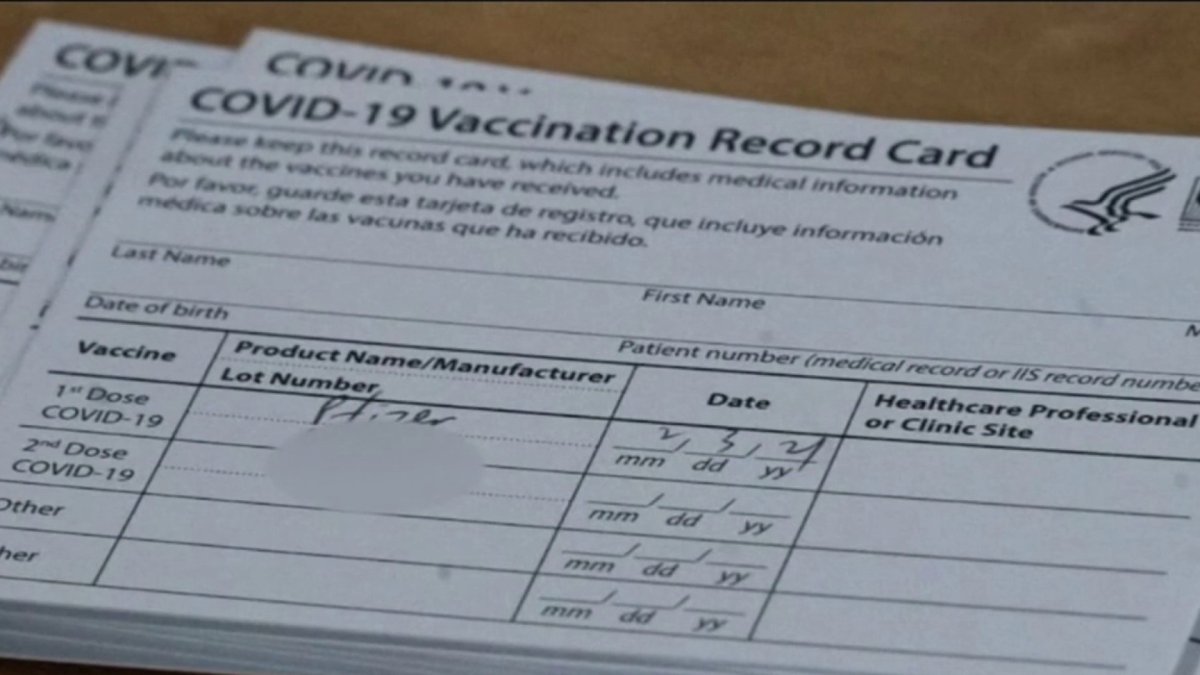 Fake Vaccine Cards Selling Online, FBI Warns – NBC4 Washington