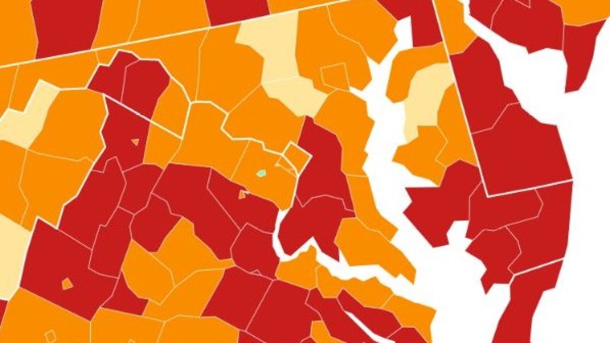 CDC COVID Transmission Map: DC, Md., Va. Coronavirus Data – NBC4 Washington