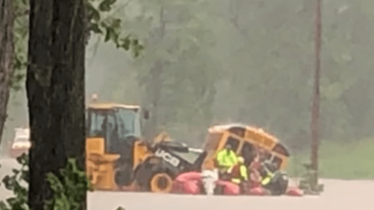 Students, Driver Rescued from School Bus Stuck in Floodwaters – NBC4 ...