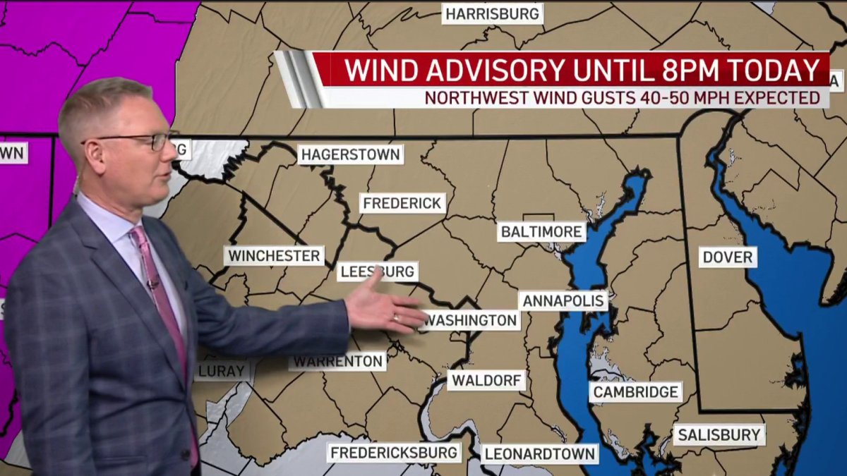 Weather Alert: High Winds in Forecast Monday – NBC4 Washington