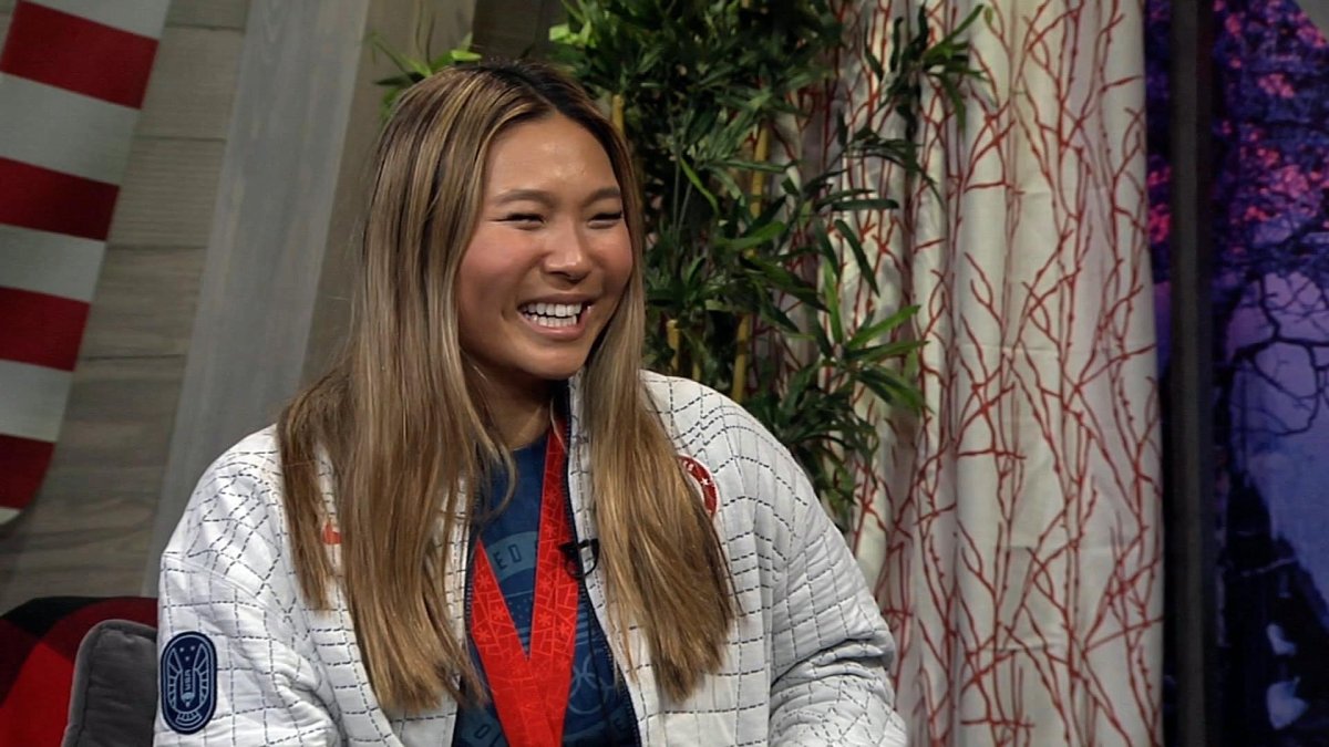 Snowboarder Chloe Kim Listening to Megan Thee Stallion at 2022 Winter ...