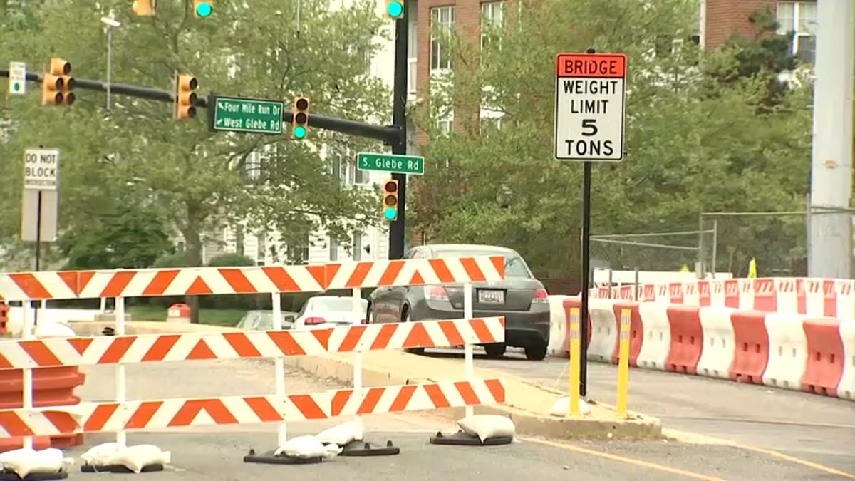 Glebe Road Bridge to Shut Down for a Year – NBC4 Washington