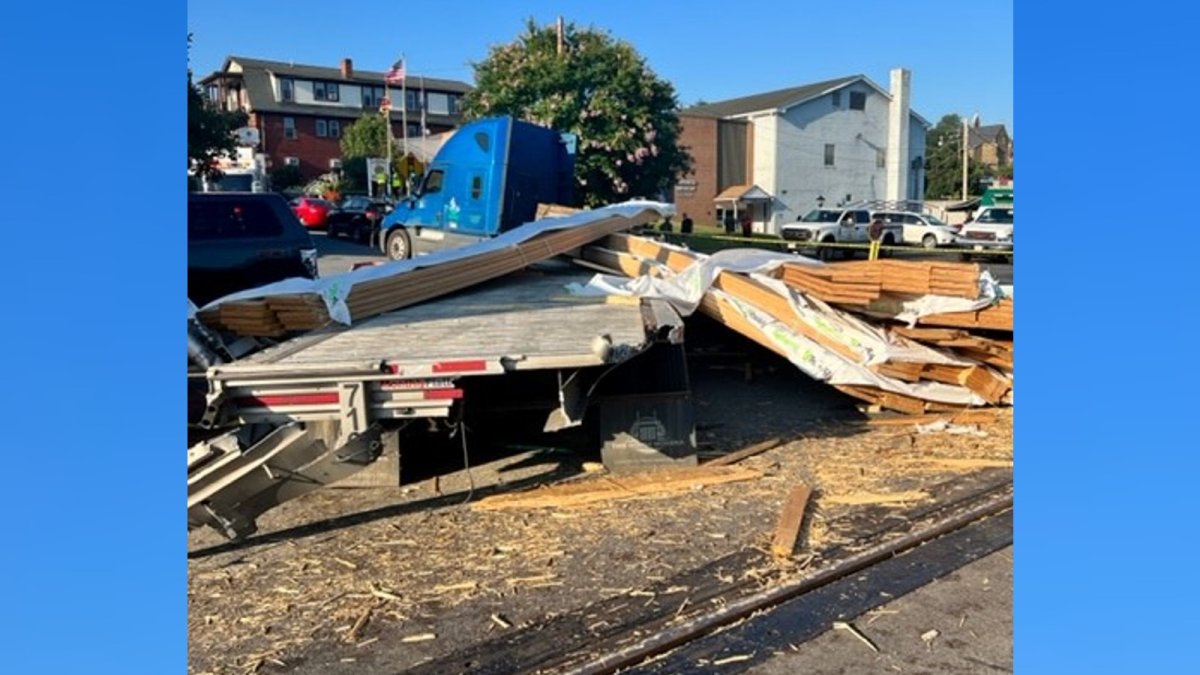 Amtrak Train Hits Tractor-Trailer Stopped on Tracks in Maryland – NBC4 ...