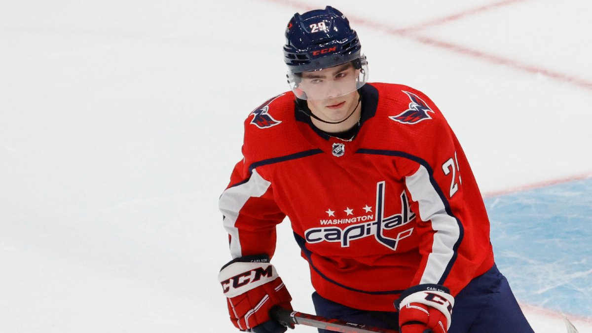 Hendrix Lapierre Hopes to Crack Capitals’ Deep Center Depth Chart ...