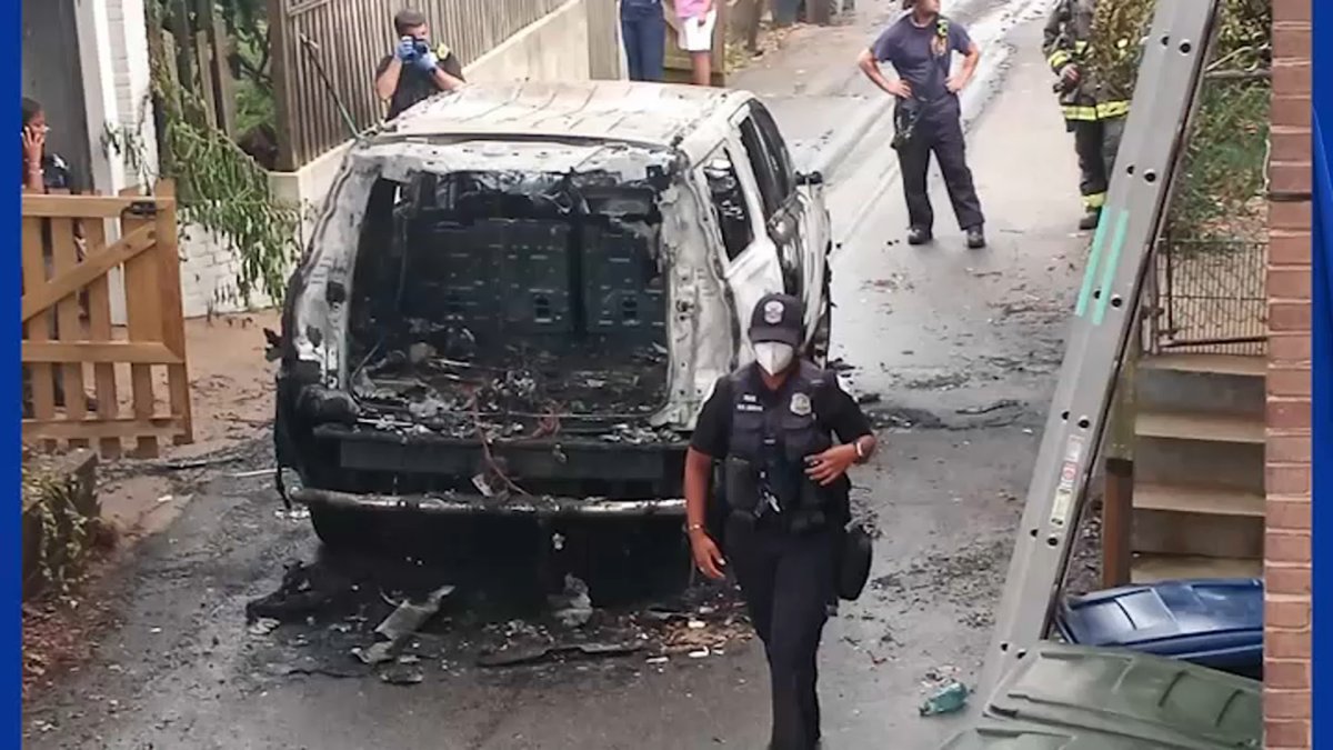 DC Fire Discovers Body Inside Stolen, Burned Van – NBC4 Washington