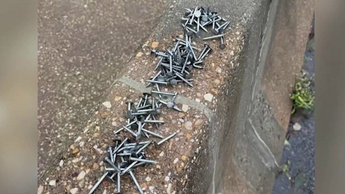 Nails Repeatedly Found in NE DC Bike Lane – NBC4 Washington