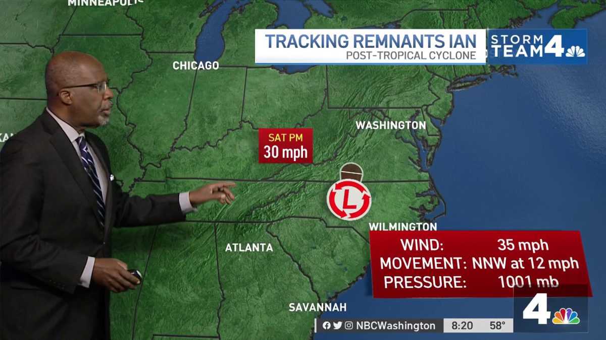 Ian to Spur Heavy Rain in Washington DC Area: Weather Forecast – NBC4 ...