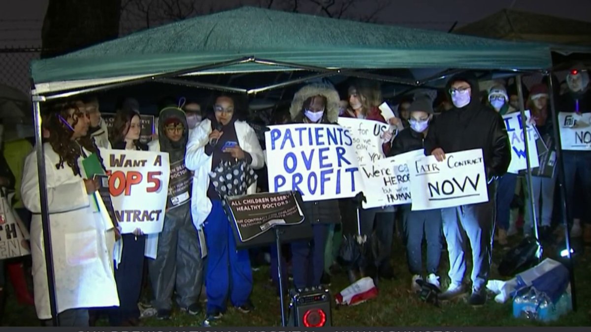 Resident Physicians From DC Hospitals Gather to Protest Working ...
