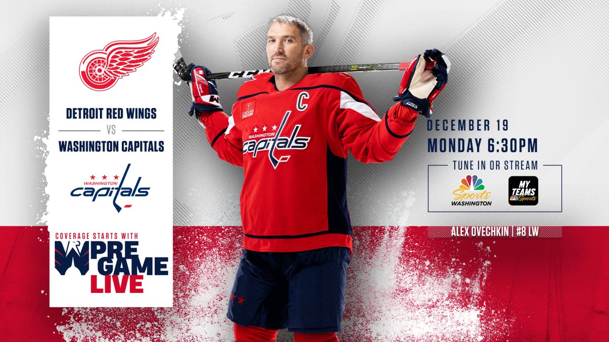 How to Watch Washington Capitals Vs. Detroit Red Wings – NBC4 Washington