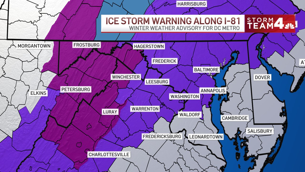 Winter Weather Advisory in DC Area: Sleet, Rain Expected in Storm ...