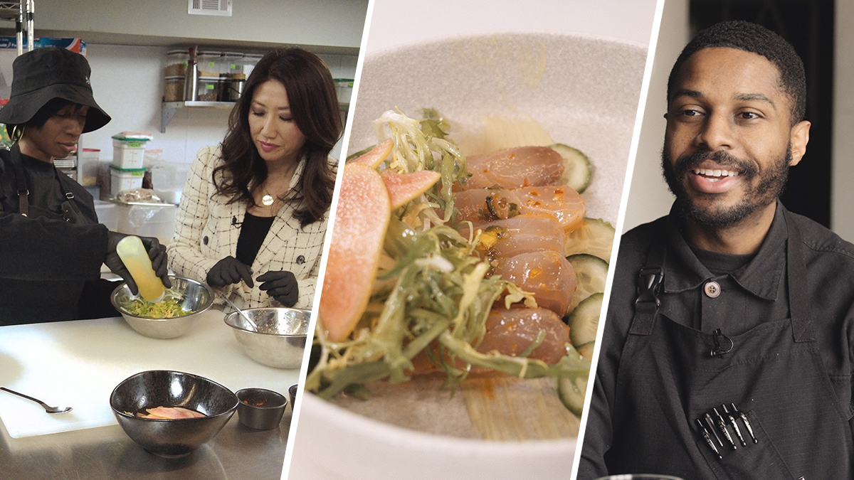 Kampachi Crudo at DC’s New Restaurant Inspired by Afrofuturism, Bronze ...