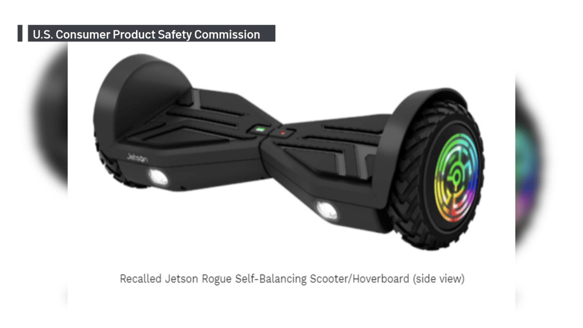 Jetson Recalls Thousands of Hoverboards Over Battery Fire Risks – NBC4 ...