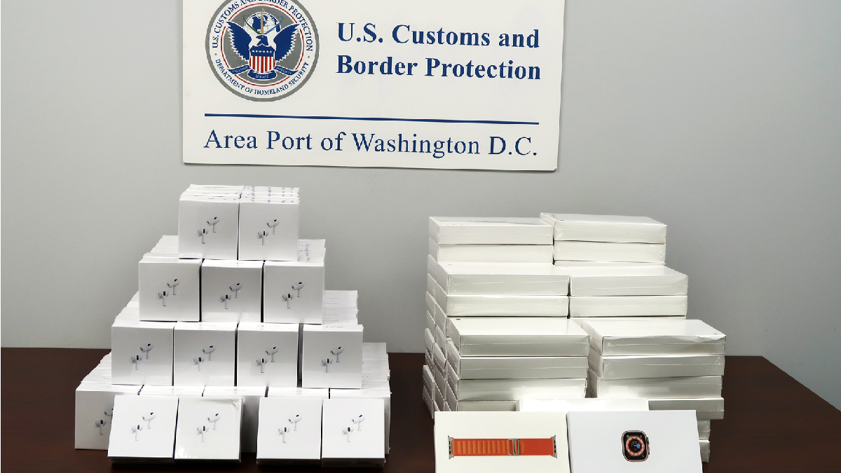 Counterfeit Apple Products Seized at Dulles Airport – NBC4 Washington