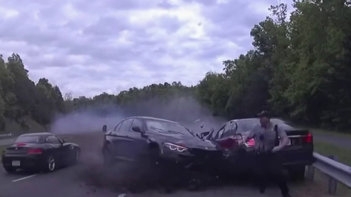 Video Shows Out-of-Control Car Nearly Hit Officer: The News4 Rundown – NBC4 Washington