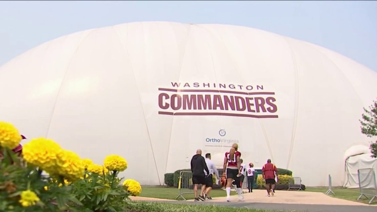 Commanders move minicamp into the practice bubble because of bad air ...