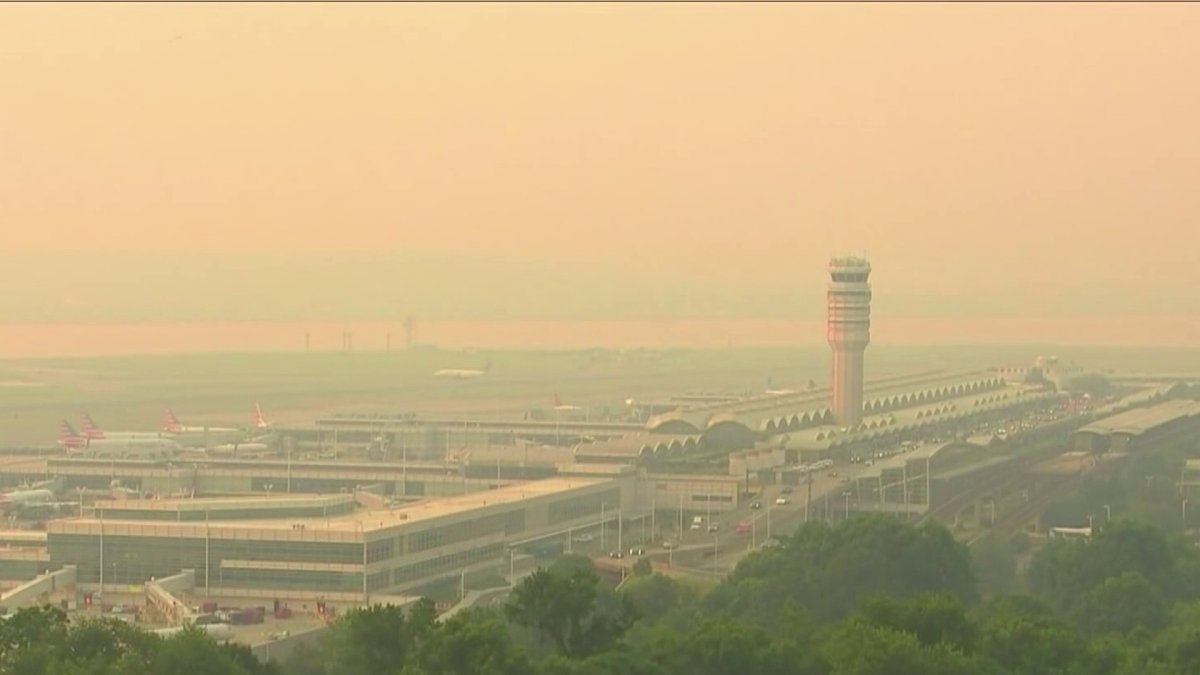 DC-area flights delayed, recess pushed inside due to Canada wildfire ...