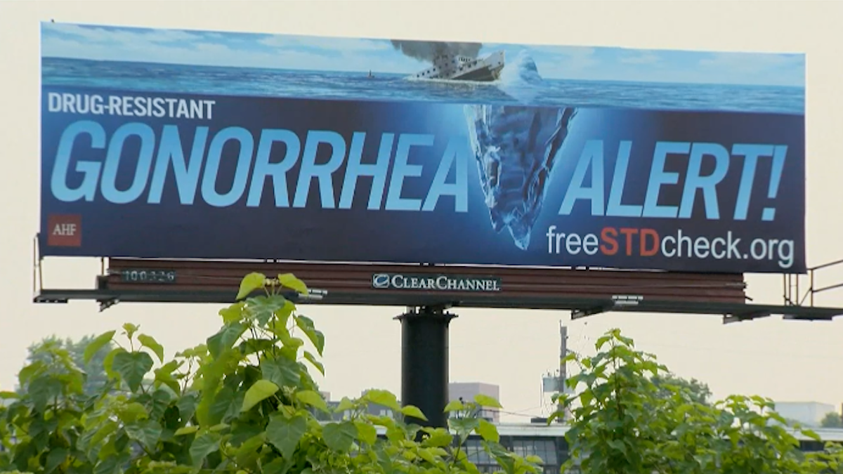 Billboard campaign warns of new, drug-resistant strain of gonorrhea ...