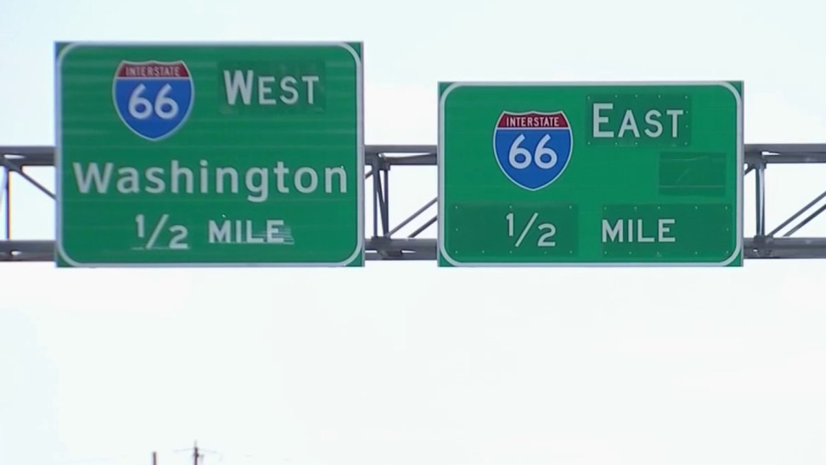 Road sign mistake tells drivers to take I-66 west to DC: The News4 ...