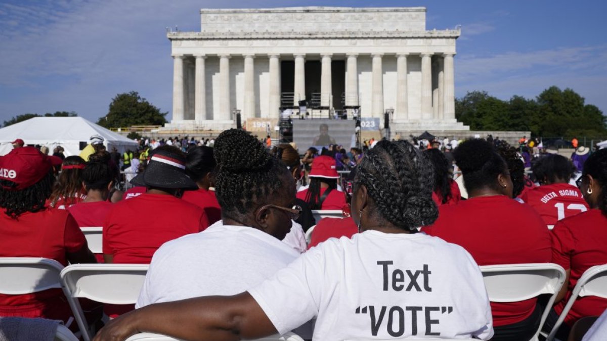 Civil rights leaders hold event marking 60th anniversary of March on ...