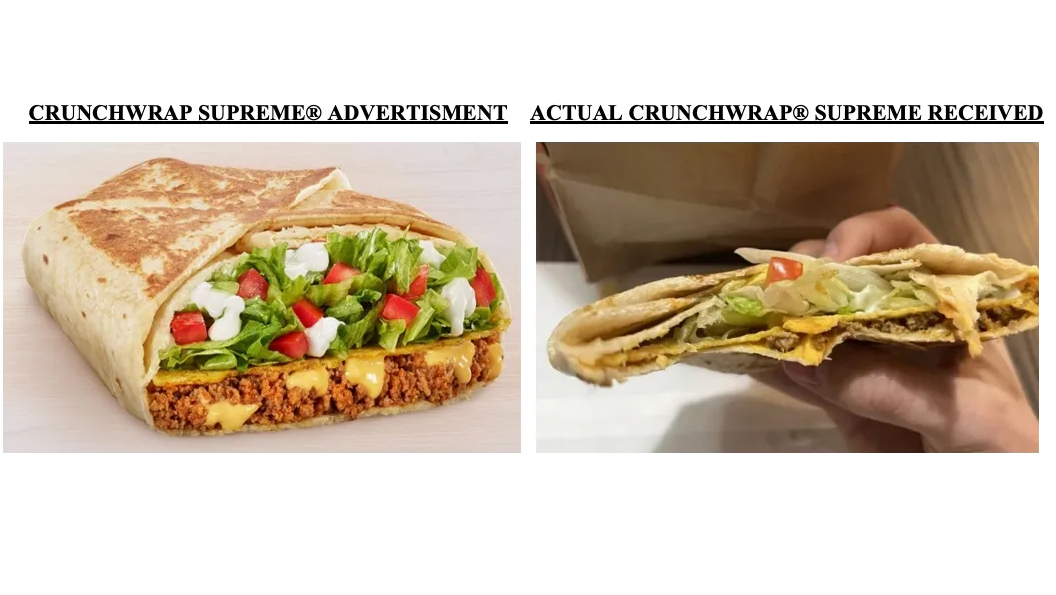 Taco Bell sued for false advertising over lack of filling in ...