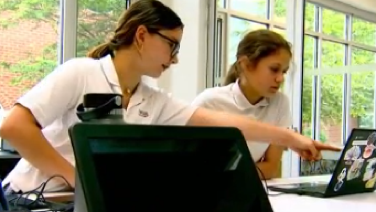 Students at a Maryland school learn how to code while creating their ...