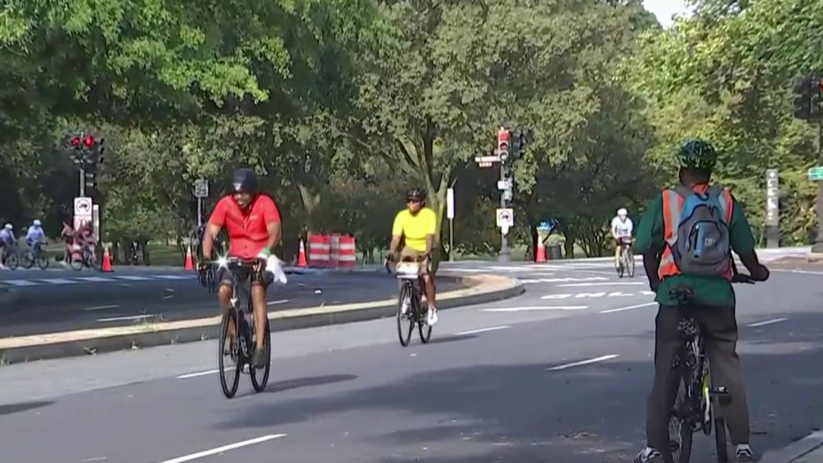 Thousands of cyclists take over streets for DC Bike Ride – NBC4 Washington