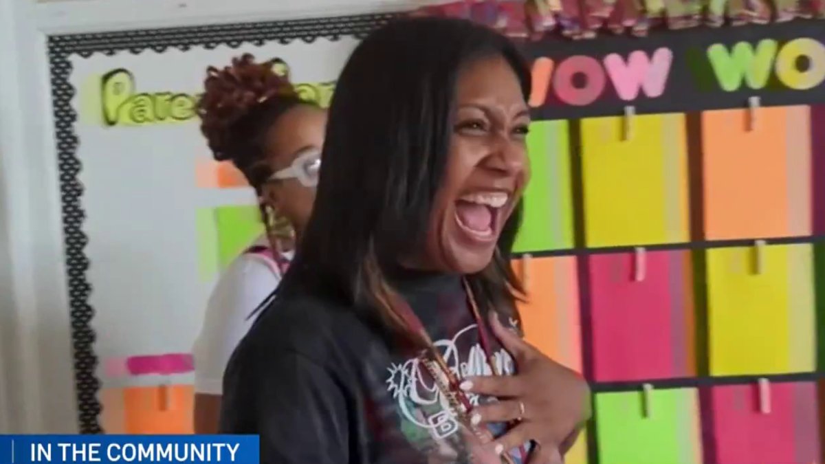 DC teacher amazed by colorful classroom makeover – NBC4 Washington