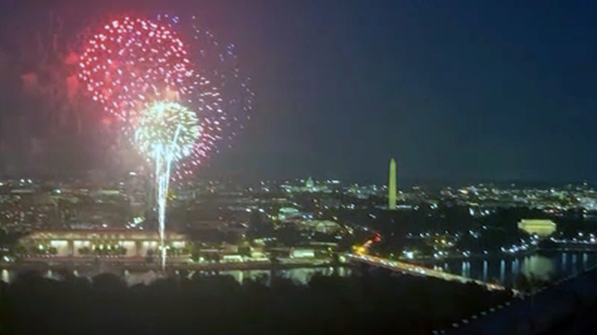 Surprise fireworks display lights up DC sky – NBC4 Washington