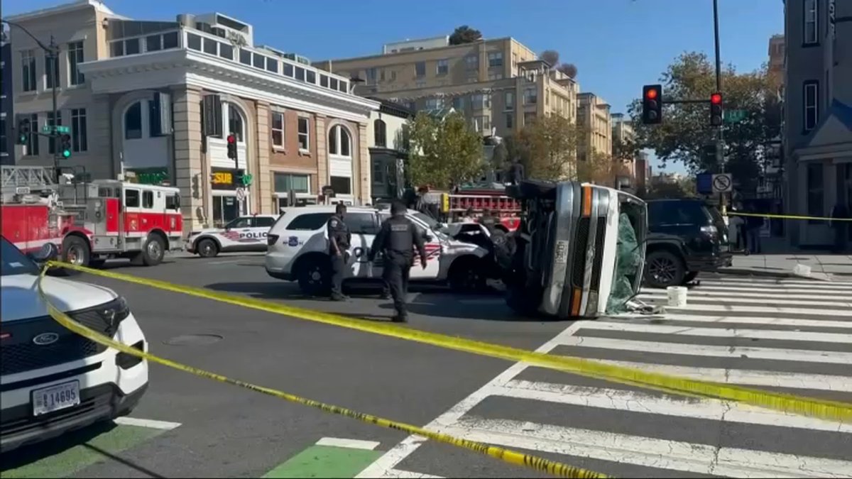 Multiple people hurt in crash involving DC police cruiser at 14th and U ...