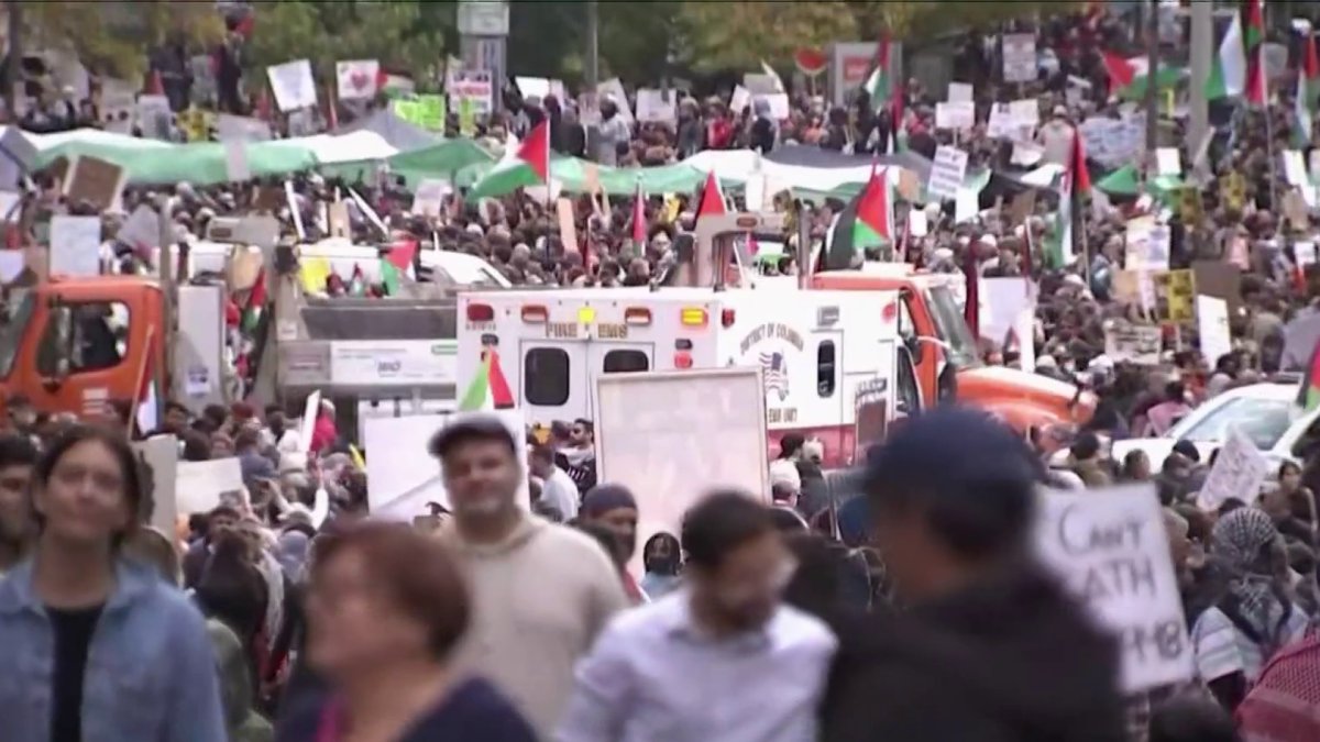 Thousands gather for pro-Palestinian rally in DC – NBC4 Washington